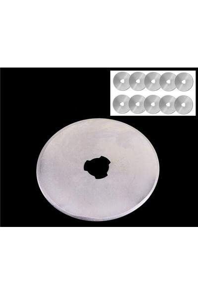 Patchwork 45MM Yuvarlak Bıçak Rulet, Döner Disk Elişi Hobi Patchwork Kumaş Karton Kesici 10 Adet Yedek Bıçağı Patchwork 45MM Yuvarlak Bıçak Rulet, Döner Disk Elişi Hobi Patchwork Kumaş Karton Kesici 10 Adet Yedek Bıçağı