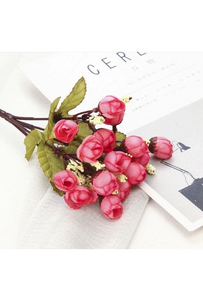 Nettenevime Yapay Çiçek Pembe Fındık Gül Mini Gül Tomurcukları 15'li Nettenevime Yapay Çiçek Pembe Fındık Gül Mini Gül Tomurcukları 15'li