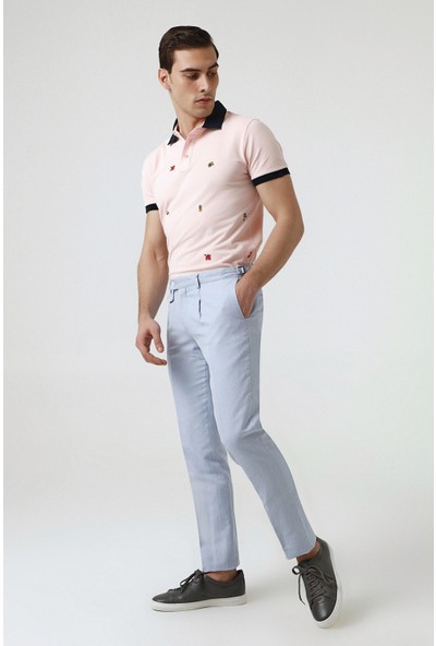 Twn Mavi Gabardin Keten Kumaş Pantolon Twn Mavi Gabardin Keten Kumaş Pantolon