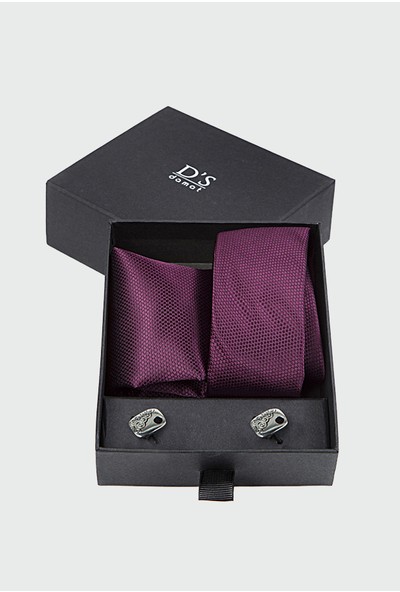 Ds Damat Standart Kravat Mendil Kol Düğmesi Kravat-mendil Set