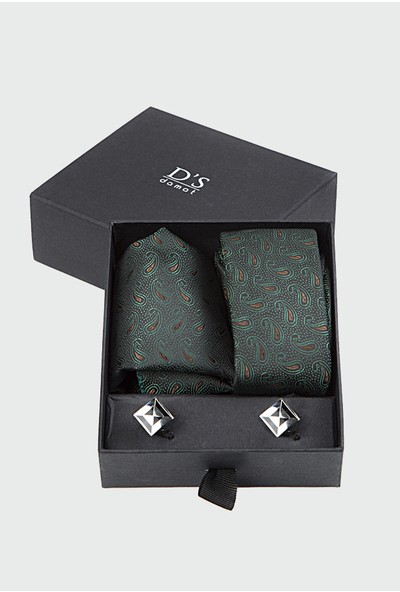 Ds Damat Standart Kravat-mendil-kol Düğmesi Aksesuar Setleri