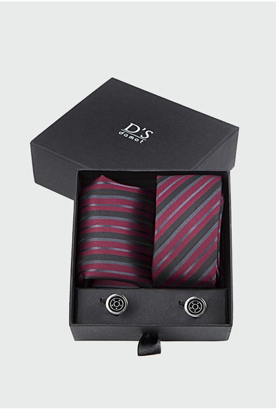 Ds Damat Standart Kravat Mendil Kol Düğmesi Kravat-mendil Set
