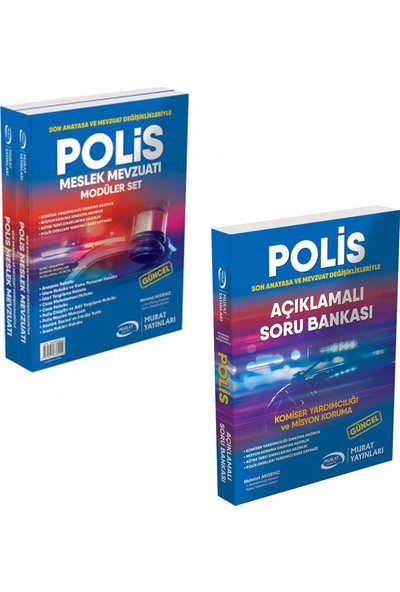 Murat Yayınları Polis Meslek Hukuku ve Mevzuatı Komiser Yardımcılığı ve Misyon Koruma 2021