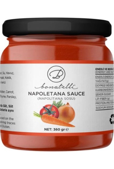 Tukaş Napoliten Makarna Sosu 360 Gr Tukaş Napoliten Makarna Sosu 360 Gr