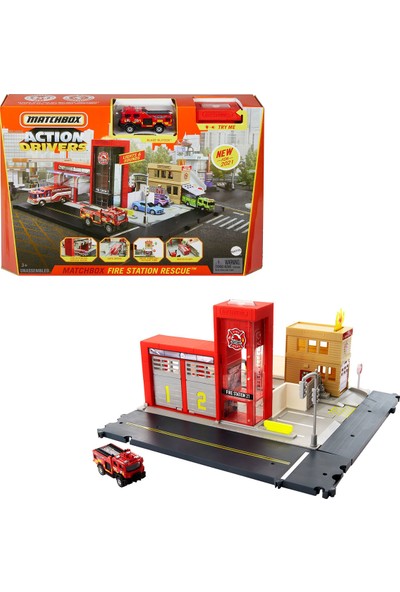 Matchbox Aksiyon Sürücüleri Itfaiye Kurtarma Ekibi Oyun Seti Matchbox Aksiyon Sürücüleri Itfaiye Kurtarma Ekibi Oyun Seti