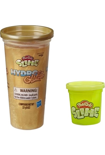Play-Doh Slime 2'li Hamur Hydroglitz Metalik Hamur - Altın + Sarı Play-Doh Slime 2'li Hamur Hydroglitz Metalik Hamur - Altın + Sarı