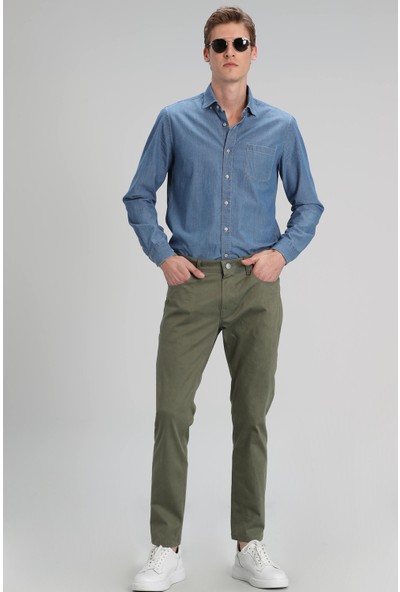 Lufian Marp Spor 5 Cep Pantolon Slim Fit Gri