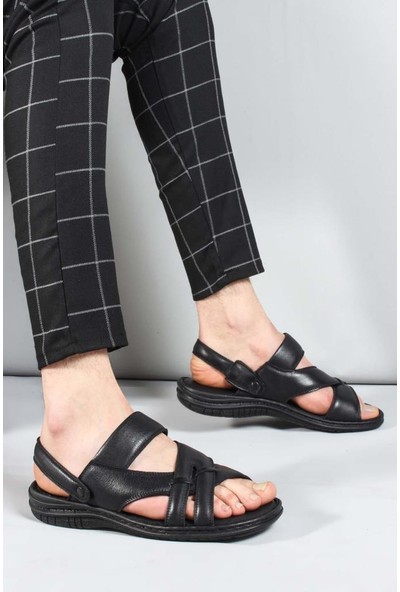 Fast Step Hakiki Deri Erkek Klasik Sandalet 952MA710 Fast Step Hakiki Deri Erkek Klasik Sandalet 952MA710