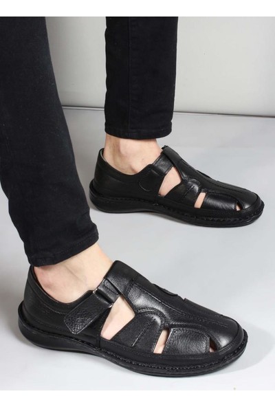 Fast Step Hakiki Deri Erkek Klasik Sandalet 662MA119B Fast Step Hakiki Deri Erkek Klasik Sandalet 662MA119B