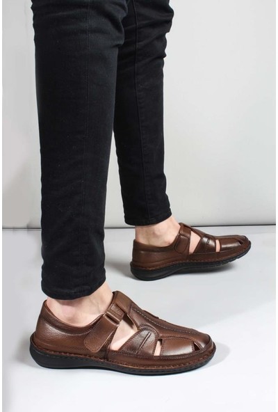Fast Step Hakiki Deri Erkek Klasik Sandalet 662MA119B Fast Step Hakiki Deri Erkek Klasik Sandalet 662MA119B