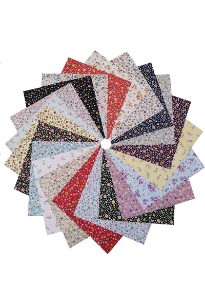 Kırkyama Patchwork Home 25 x 25 cm 20 Parça Kırkyama Patchwork Pamuklu Kumaş 40YAMA Elişi Dikiş Hobi - Çiçek Serisi Kırkyama Patchwork Home 25 x 25 cm 20 Parça Kırkyama Patchwork Pamuklu Kumaş 40YAMA Elişi Dikiş Hobi - Çiçek Serisi