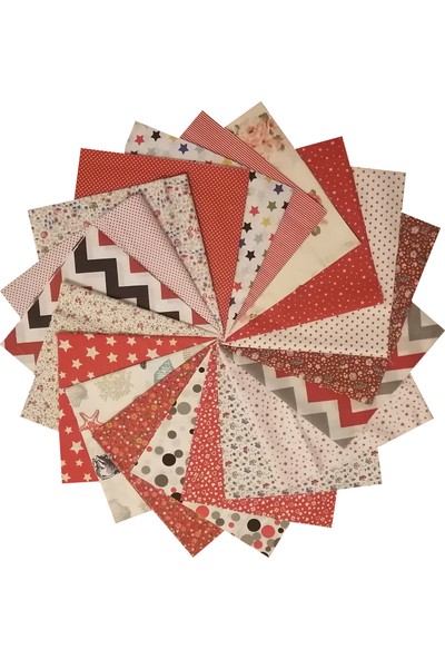 Kırkyama Patchwork Home 25 x 25 cm 20 Çeşit Pamuklu Parça Kumaş Patchwork Kırkyama Hobi Dikiş Elişi - Kırmızılar Serisi Kırkyama Patchwork Home 25 x 25 cm 20 Çeşit Pamuklu Parça Kumaş Patchwork Kırkyama Hobi Dikiş Elişi - Kırmızılar Serisi