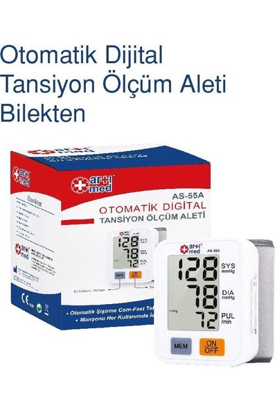 Artımed Tansiyon Aleti Dijital Bilekten