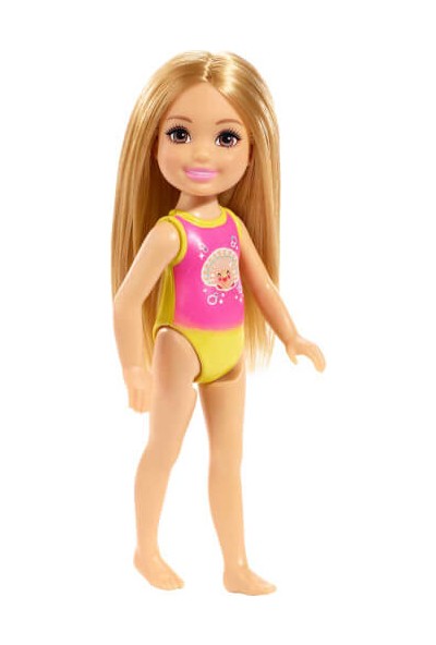 Barbie Chelsea Tatilde Bebekleri GLN73 Kumral Istiridye Atletli Barbie Chelsea Tatilde Bebekleri GLN73 Kumral Istiridye Atletli