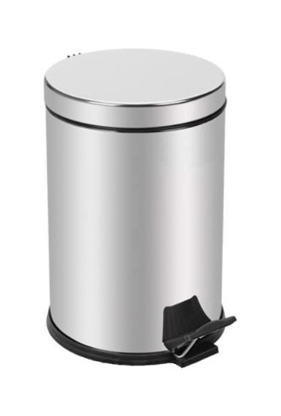 KAYALAR Paslanmaz Çelik Pedallı Çöp Kovası, 8 Litre KAYALAR Paslanmaz Çelik Pedallı Çöp Kovası, 8 Litre
