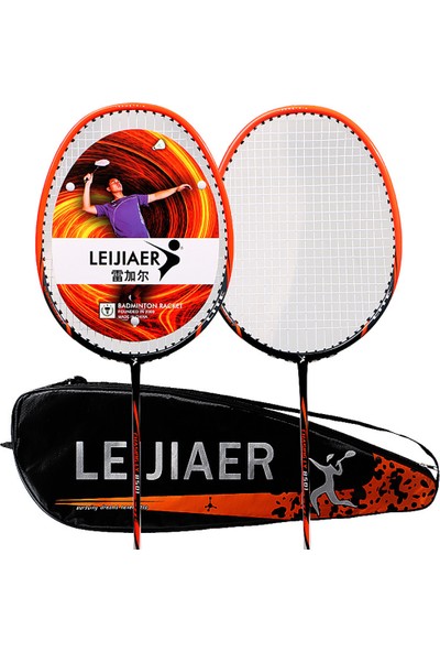 Leijiaer 2'li Badminton Raket Rekabet Plume 2 Oyuncu Leijiaer 2'li Badminton Raket Rekabet Plume 2 Oyuncu