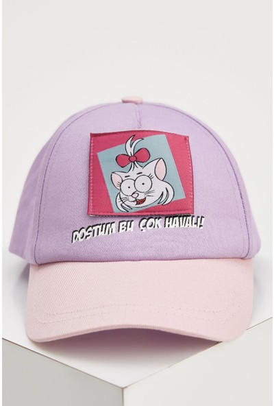 DeFacto Kız Çocuk Kral Şakir Lisanslı Cırt Cırtlı Şapka T8912A621SM