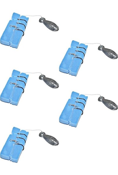 Safari Av 3 Iğneli Dip Beden Oltası Fırdöndü Kurşunlu Takım 5 Adet Safari Av 3 Iğneli Dip Beden Oltası Fırdöndü Kurşunlu Takım 5 Adet