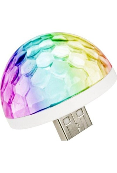 MI7A Oto LED USB Disko Topu Müziğe Duyarlı Mini Disko Topu MI7A Oto LED USB Disko Topu Müziğe Duyarlı Mini Disko Topu