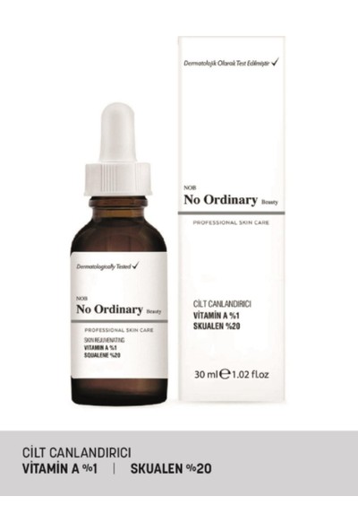 No Ordinary Kırışıklık ve Yaşlanma Karşıtı Nemlendirici Retinol 1% Cilt Serumu 30ml