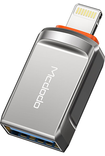 Mcdodo Ot-8600 Usb'Den Lightning'E Dönüştürücü Soket-Gri Mcdodo Ot-8600 Usb'Den Lightning'E Dönüştürücü Soket-Gri