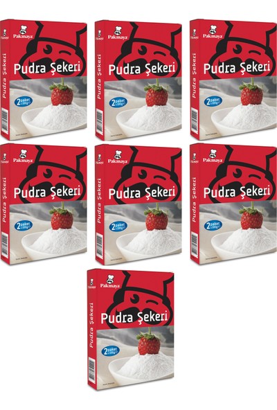 Pakmaya Pudra Şekeri 200 gr x 7’li Pakmaya Pudra Şekeri 200 gr x 7’li
