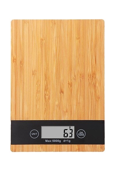 Sin@rasta Lüks Dijital Ekranlı Elektronik 1 Gr-5 kg Ahşap Bambu Hassas Mutfak Terazisi - Tartısı Sin@rasta Lüks Dijital Ekranlı Elektronik 1 Gr-5 kg Ahşap Bambu Hassas Mutfak Terazisi - Tartısı
