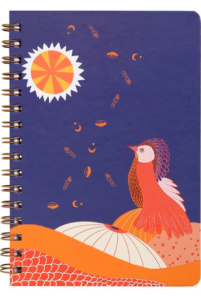 Fulique Kayansel For Fulique Kuş Sert Kapaklı Spiralli Fulique Kayansel For Fulique Kuş Sert Kapaklı Spiralli