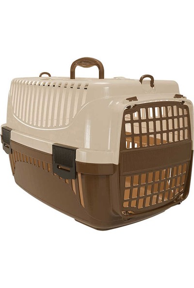 Plastart PT-100 Evcil Hayvan Taşıma Çantası Bej Kahve
