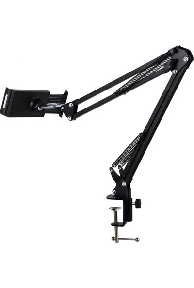 MI7A Sıkıştırmalı Metal Masaüstü Tablet ve Telefon Tutucu MI7A Sıkıştırmalı Metal Masaüstü Tablet ve Telefon Tutucu