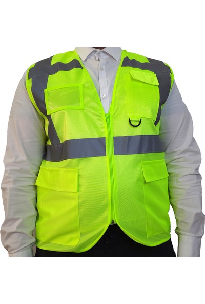 PGM Reflektörlü Ikaz Yeleği Cepli Askılı Isimlikli PGM Reflektörlü Ikaz Yeleği Cepli Askılı Isimlikli