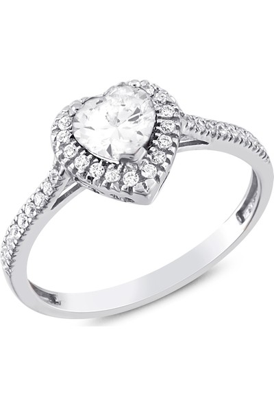 Pella Kuyumculuk Kalpli Gümüş Yüzük Pella Kuyumculuk Kalpli Gümüş Yüzük