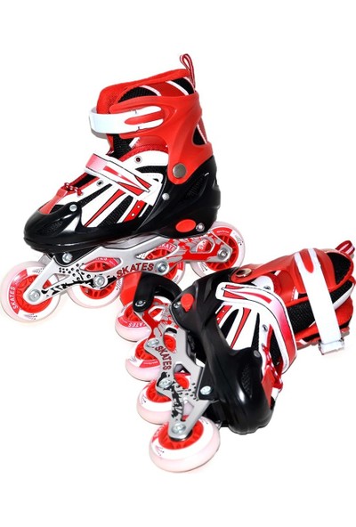 34-37 Numaralı Kırmızı Işıklı Paten Alıştırma Pateni TT700