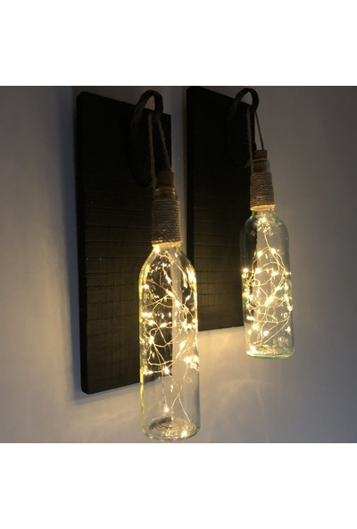 Mes Reves Design LED Işıklı Siyah Renkli Duvar Aplik 2'li Set Mes Reves Design LED Işıklı Siyah Renkli Duvar Aplik 2'li Set