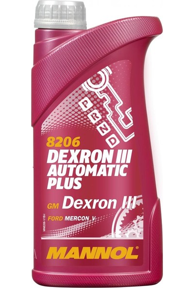 Mannol Atf Dexron 3 Otomatik Şanzıman Yağı Mannol Atf Dexron 3 Otomatik Şanzıman Yağı