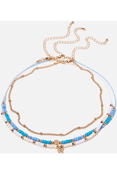 New Obsessions Boncuk Choker Kolye Seti
