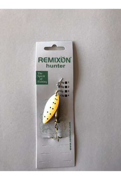 Remixon Hunter Sarı-Beyaz Simli 20G No5 Kaşık(Meps) Remixon Hunter Sarı-Beyaz Simli 20G No5 Kaşık(Meps)