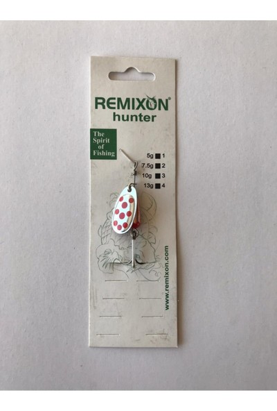 Remixon Hunter Gümüş Benekli 7.5g No2 Kaşık(Meps) Remixon Hunter Gümüş Benekli 7.5g No2 Kaşık(Meps)