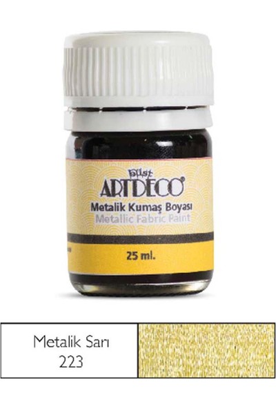 Artdeco Kumaş Boya Artdeco 25 ml NO:223 Metalik Sarı