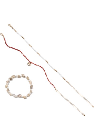 Mavi Kadın Deniz Kabuklu Halhal Seti 198434-620