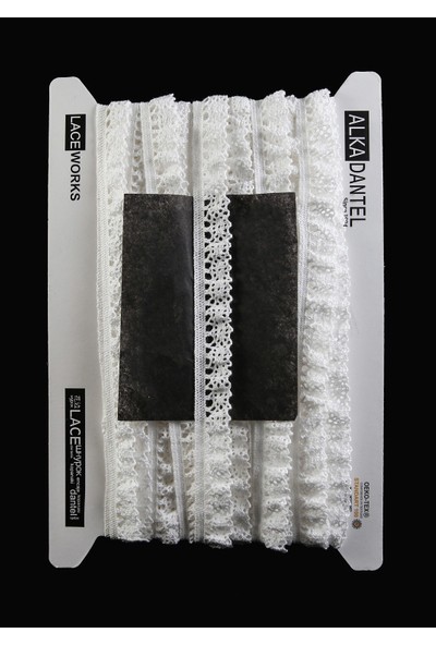 Alka Dantel 400 Pamuk Beyaz Kopanaki 10 mt Alka Dantel 400 Pamuk Beyaz Kopanaki 10 mt