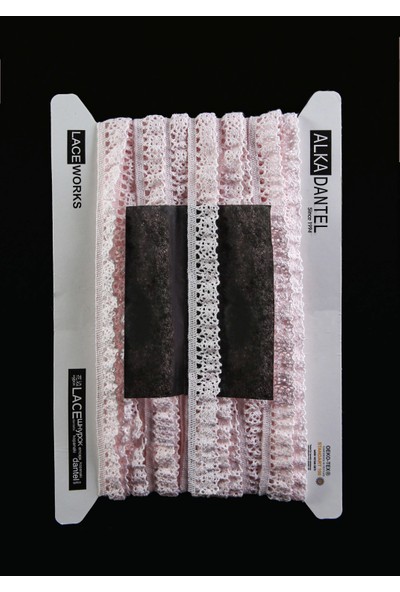 Alka Dantel 400 Pamuk Açık Pembe Kopanaki 10 mt Alka Dantel 400 Pamuk Açık Pembe Kopanaki 10 mt