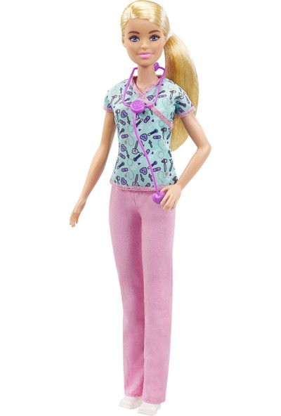 Barbie Kariyer Bebekleri Hemşire Bebek Sarı Saçlı GTW39 Barbie Kariyer Bebekleri Hemşire Bebek Sarı Saçlı GTW39