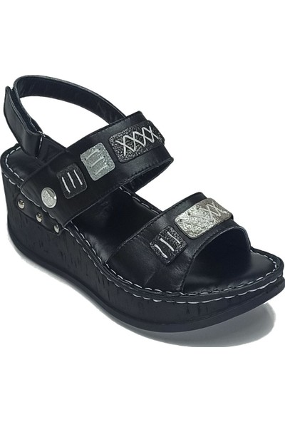 Mammamia D21YS 1185 Hakiki Deri Cırtlı Dolgu Topuk Kadın Sandalet Ayakkabı Mammamia D21YS 1185 Hakiki Deri Cırtlı Dolgu Topuk Kadın Sandalet Ayakkabı