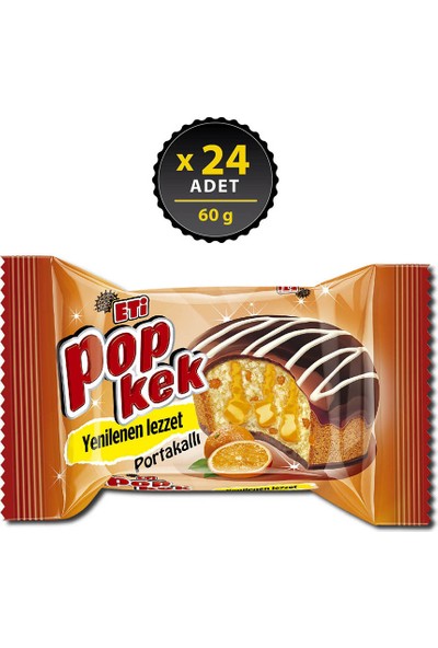 Eti Popkek Portakallı 60 g x 24 Adet Eti Popkek Portakallı 60 g x 24 Adet