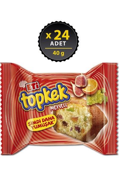 Eti Topkek Meyveli 40 g x 24 Adet Eti Topkek Meyveli 40 g x 24 Adet