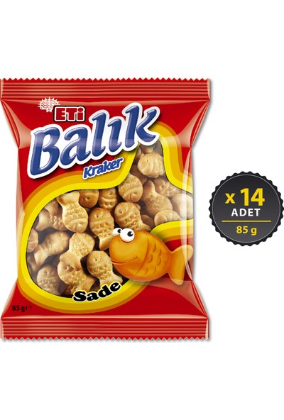 Eti Balık Kraker 85 g x 14 Adet