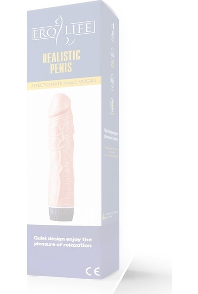 Erolife Büyük Boy Esnek Realistik Titreşimli Vibratör Dildo Erolife Büyük Boy Esnek Realistik Titreşimli Vibratör Dildo