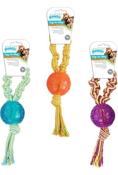 Pawise Tug O Play Ball Toplu Ipli Köpek Oyuncağı Pawise Tug O Play Ball Toplu Ipli Köpek Oyuncağı