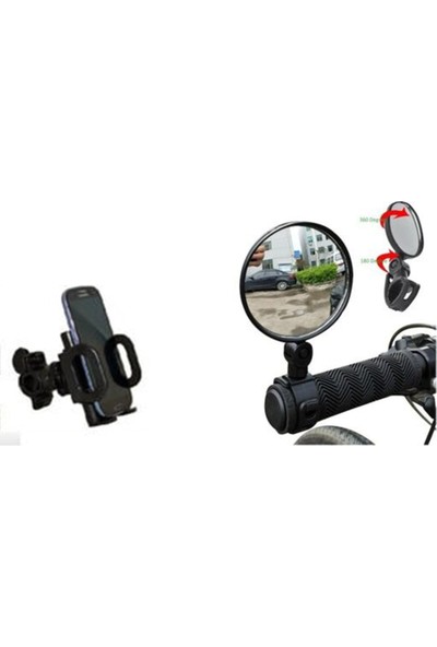 Turkish A2Z Motosiklet Bisiklet Telefon Tutucu ve Dikiz Aynası Turkish A2Z Motosiklet Bisiklet Telefon Tutucu ve Dikiz Aynası